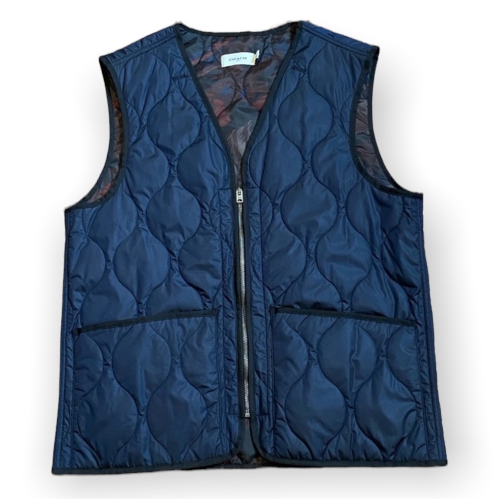 Coach Men’s Quilted Puffer Vest - Gem